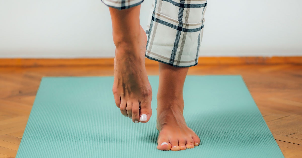 You are aging well, if you can stand on one leg for at least 30 seconds ...