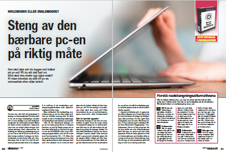 Steng av den bærbare pc-en på riktig måte | komputer.no