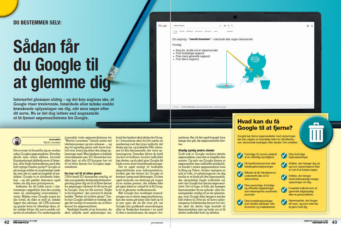 Sådan får du Google til at glemme dig | komputer.dk