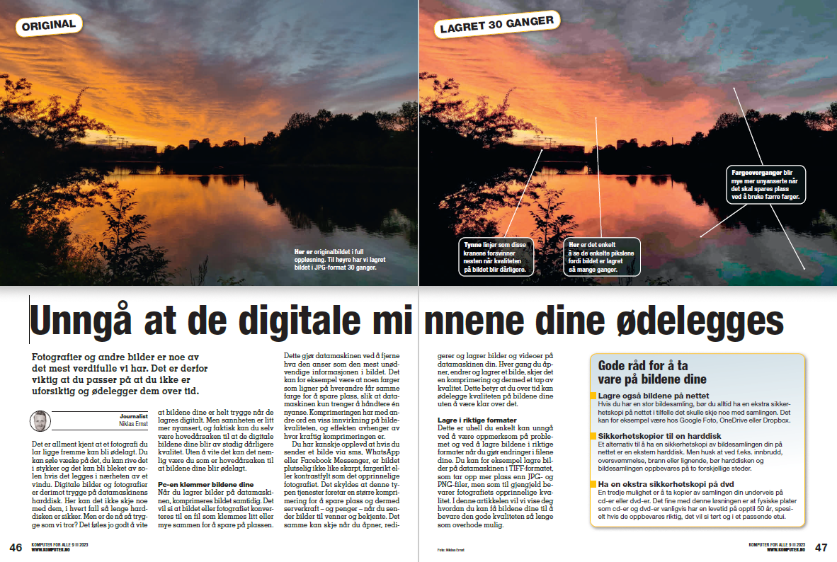 Unngå at de digitale minnene dine ødelegges | komputer.no