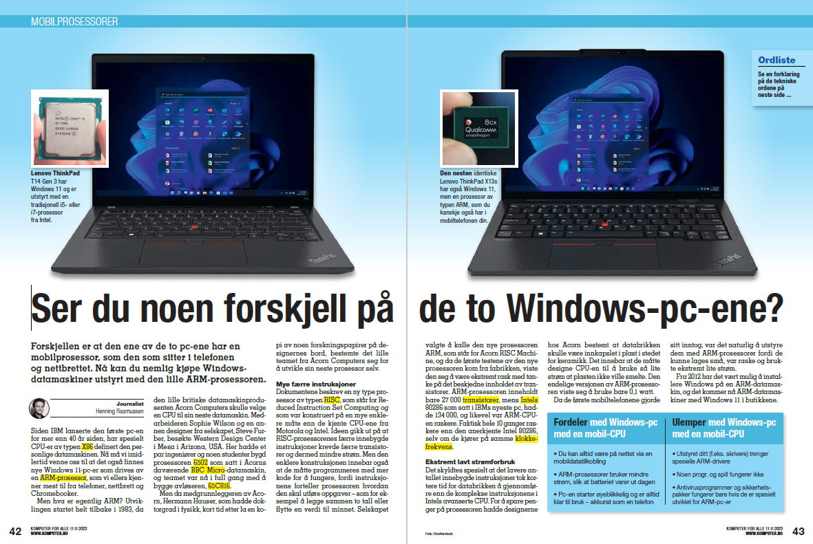 Ser du noen forskjell på de to Windows-pc-ene? | komputer.no
