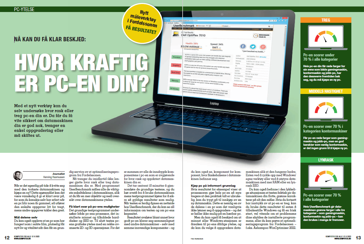 Hvor kraftig er pc-en din? | komputer.no