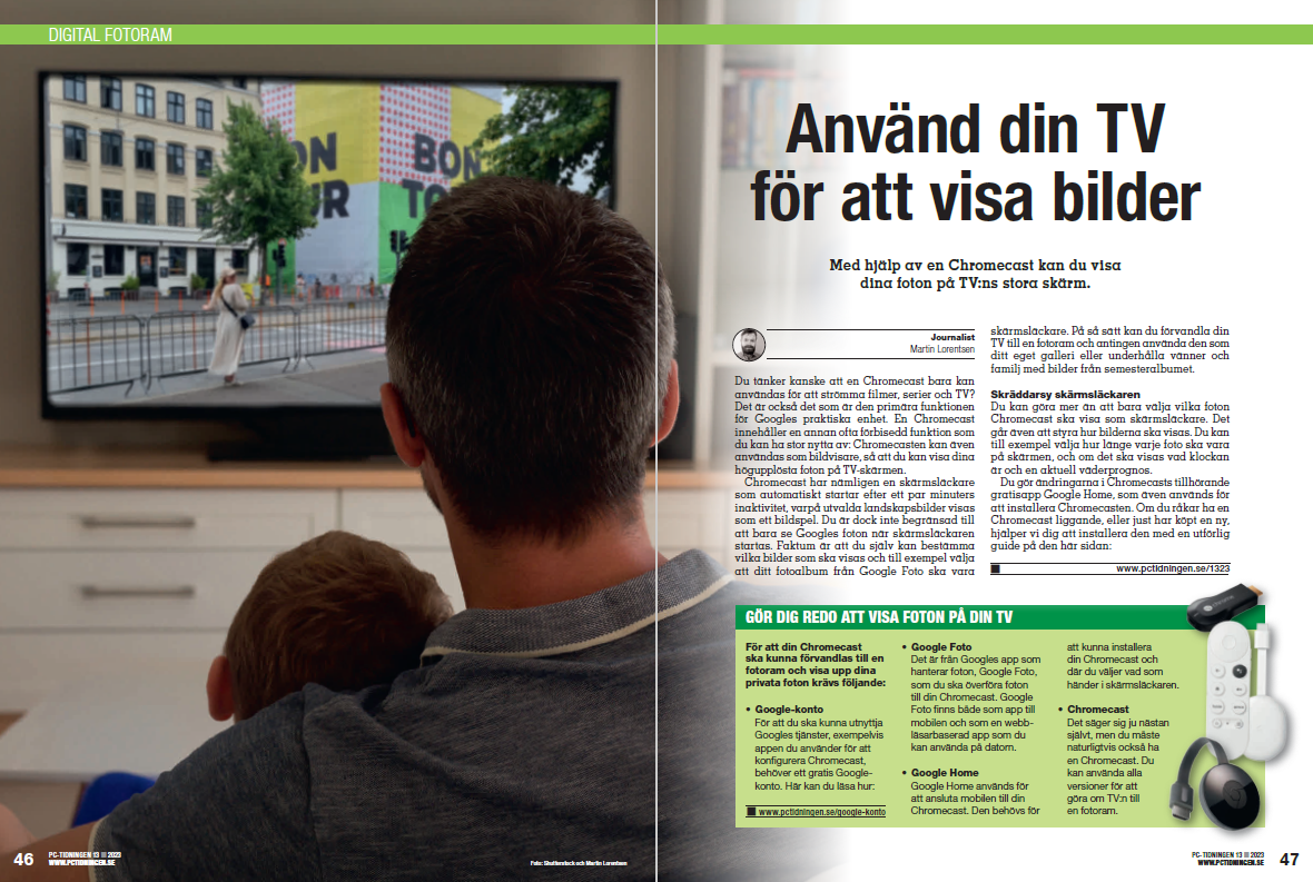 Använd din TV för att visa bilder | pctidningen.se