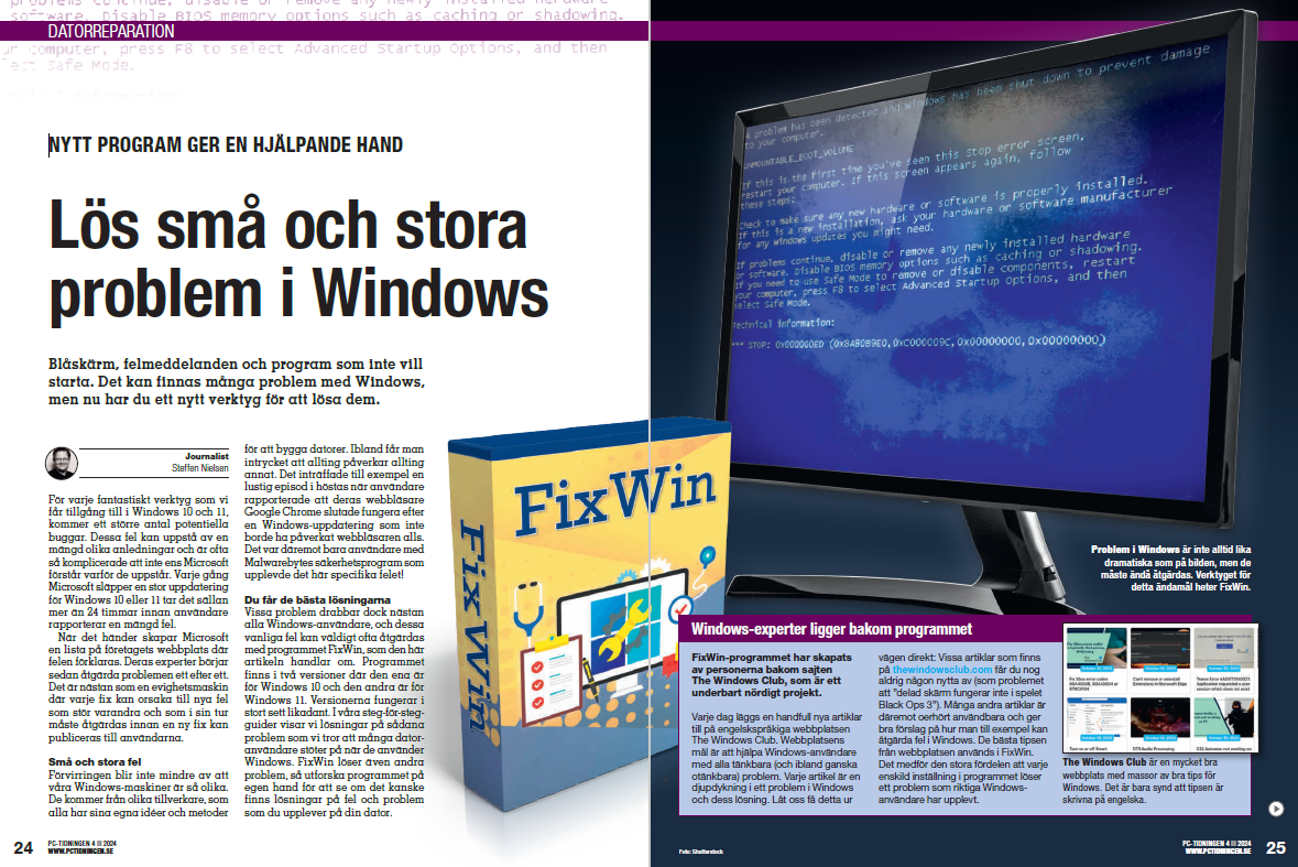 Lös små och stora problem i Windows | pctidningen.se