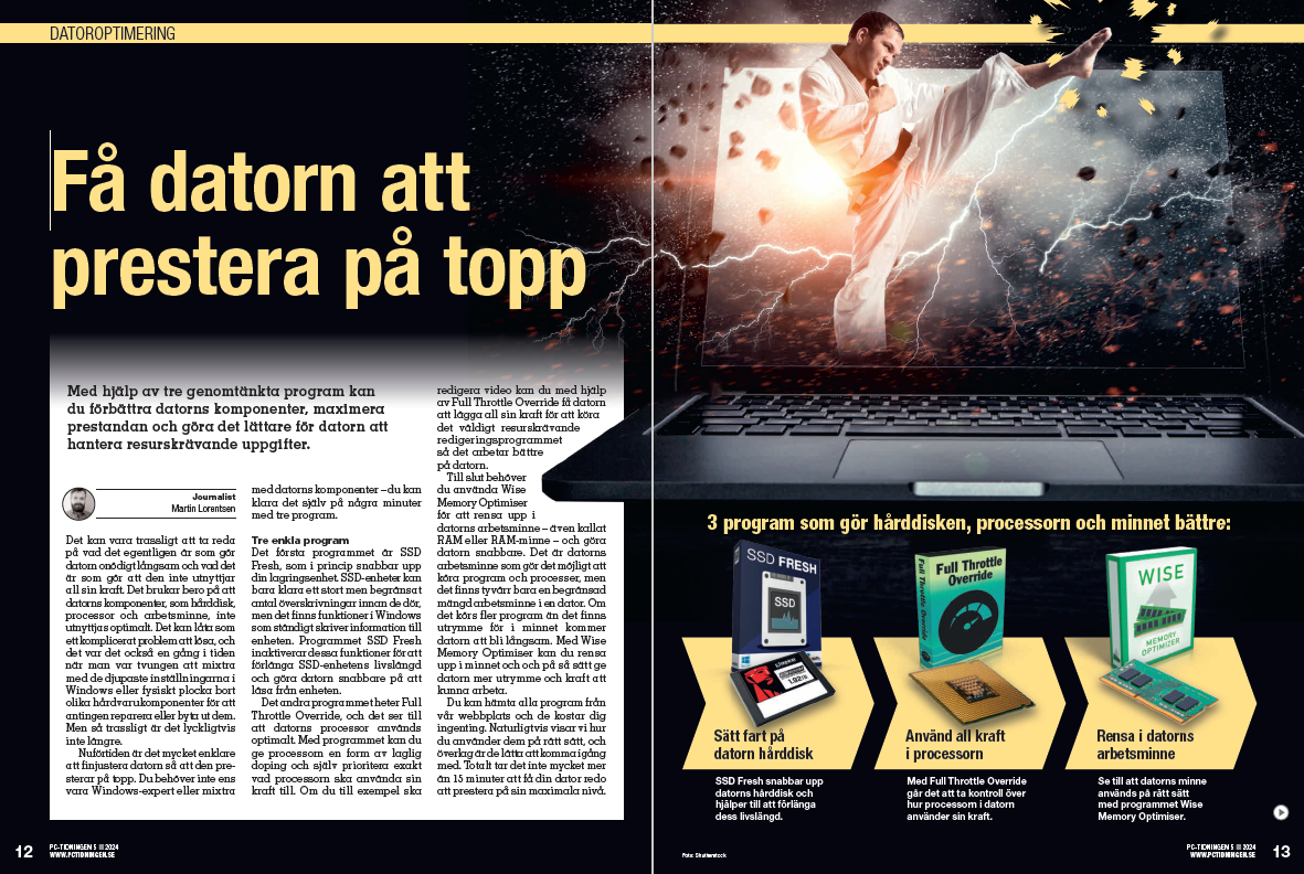 Få datorn att prestera på topp | pctidningen.se