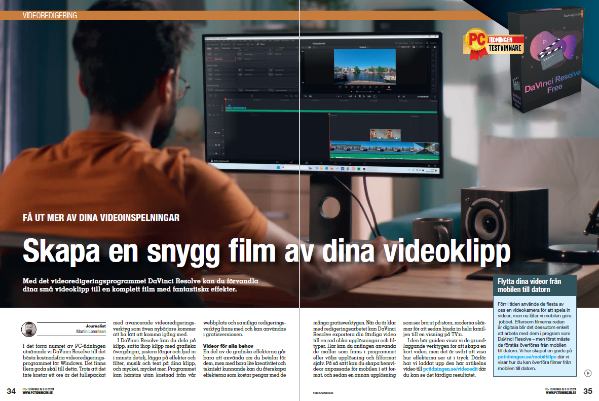 Skapa en snygg film av dina videoklipp | pctidningen.se