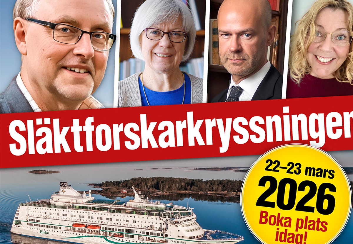 Dags för årets släktforskarkryssning! | slakthistoria.se