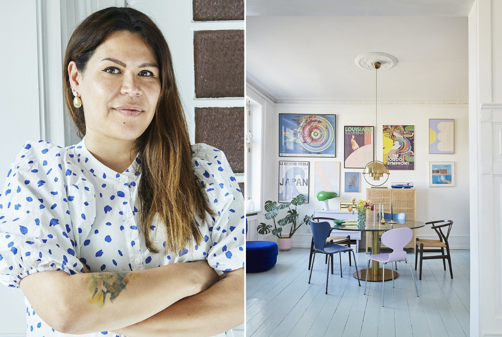 Tova har skabt det perfekte kanvas for sin store kærlighed til farver ...