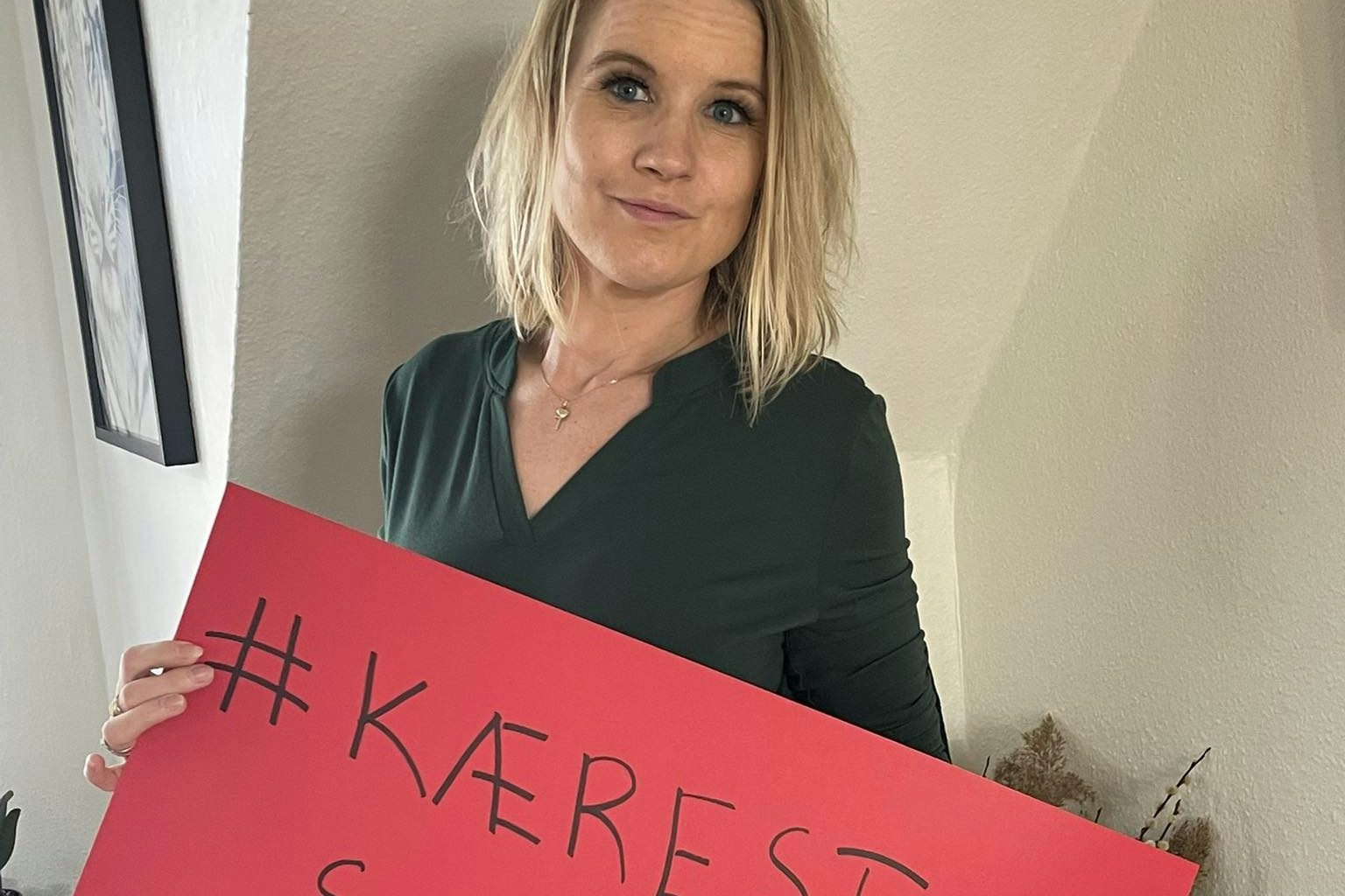 Ditte blev brændt af så mange gange, at hun lavede et særligt skilt ...